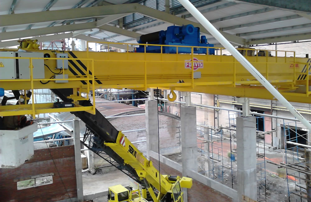 Puentes Grúa Birrieles, con viga de carga superior